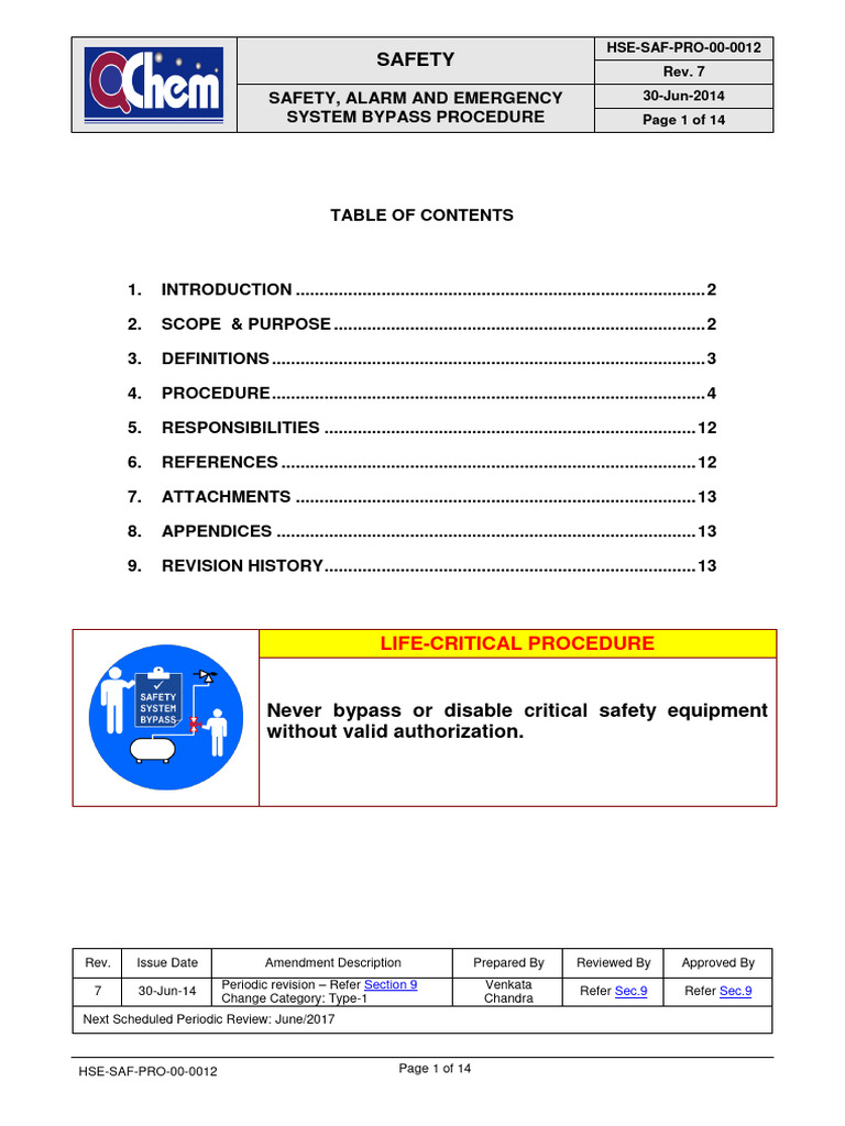 Safety and Emergency System Bypass | PDF | Safety