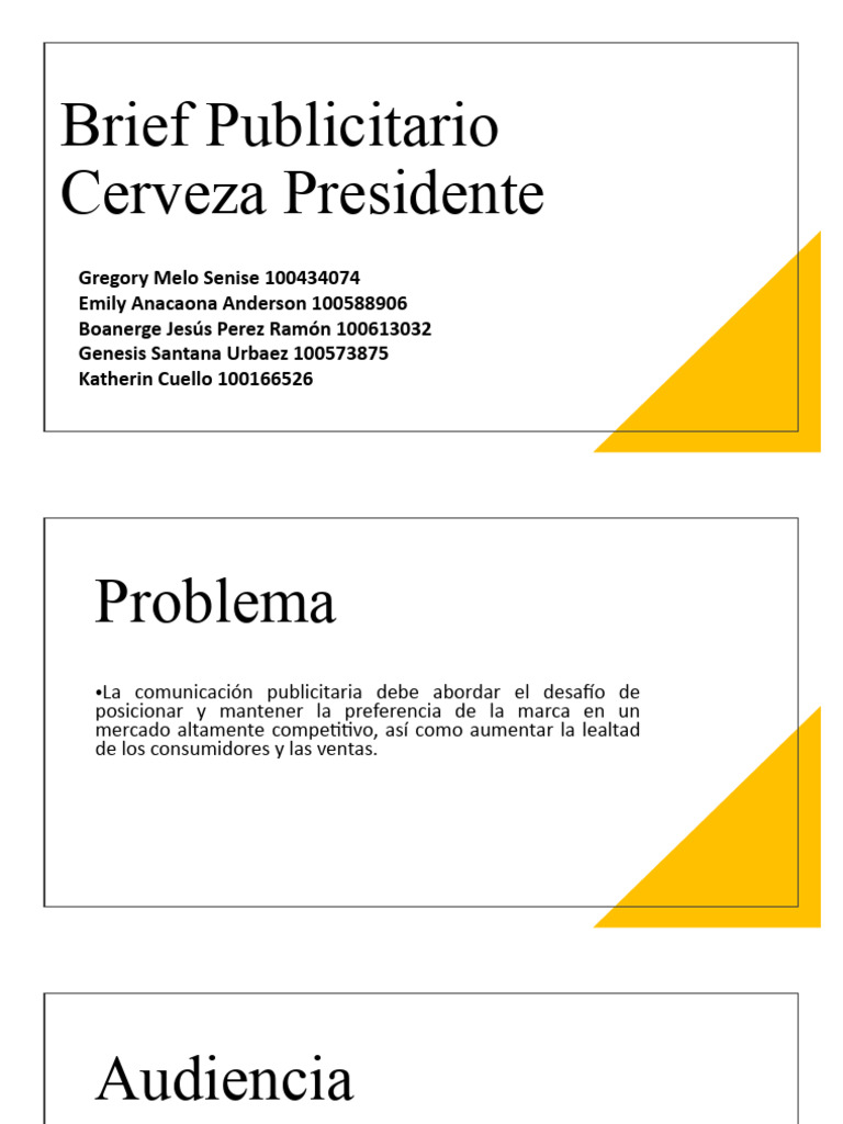 Brief Publicitario | PDF | Marca | Publicidad