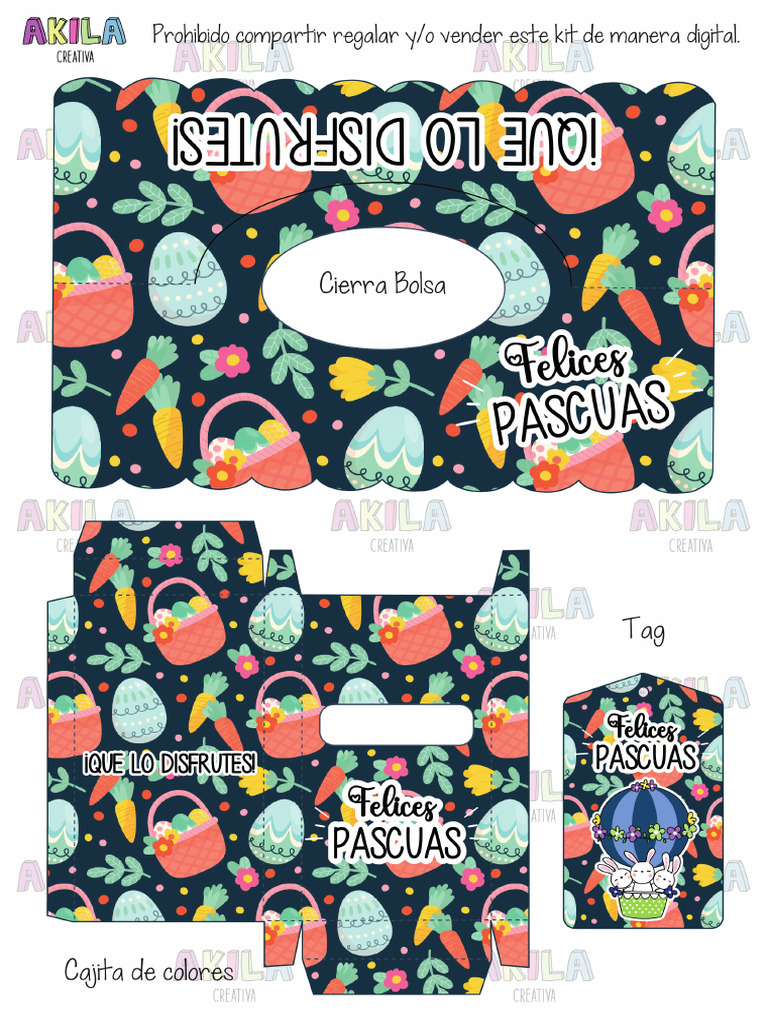 Cierra Bolsa y Cajita de Colores - Azul | PDF