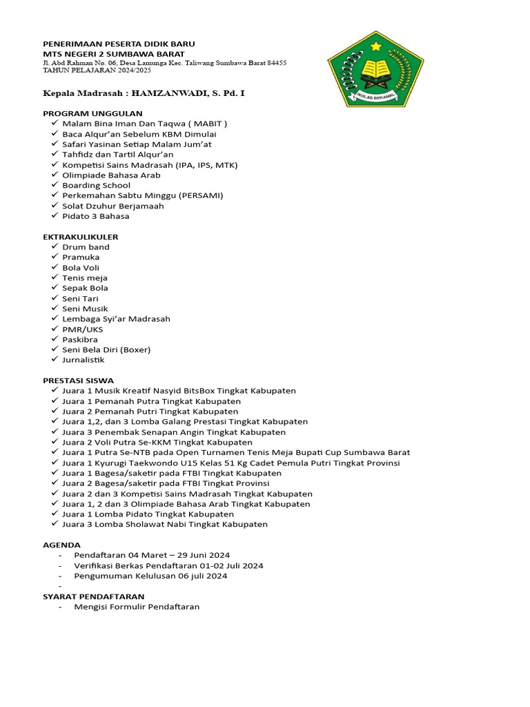 Tulisan Di Spanduk PPDB | PDF