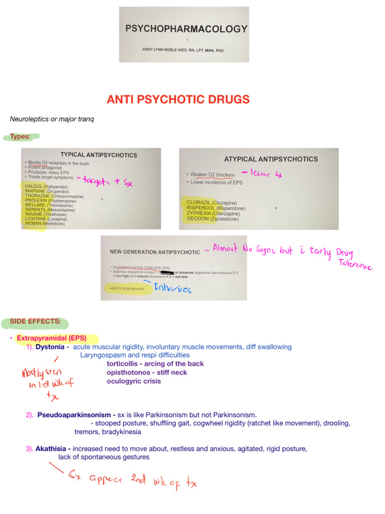 Psyche Drugs | PDF | Psychotherapy | Antipsychotic