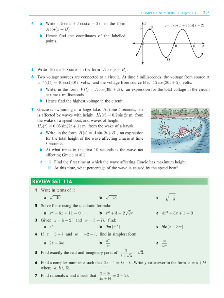 Complex Numbers Review Set 11 A | PDF