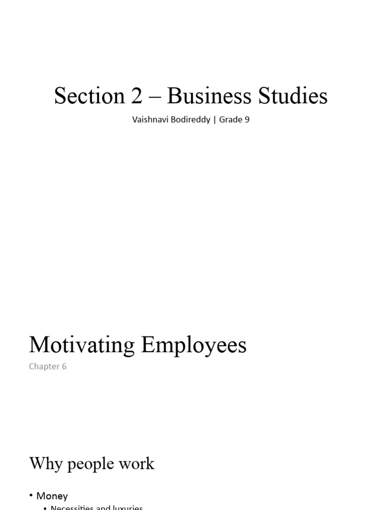 Section 2 - Business Studies | PDF | Self Esteem | Economies