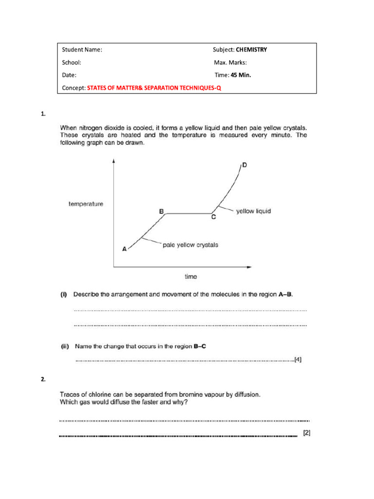States of Matter Ad Separation Techniques | PDF