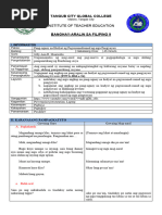 LESSON PLAN FOR G9 Pang Abay Na Pamanahon Panlunan at Pamaraan | PDF