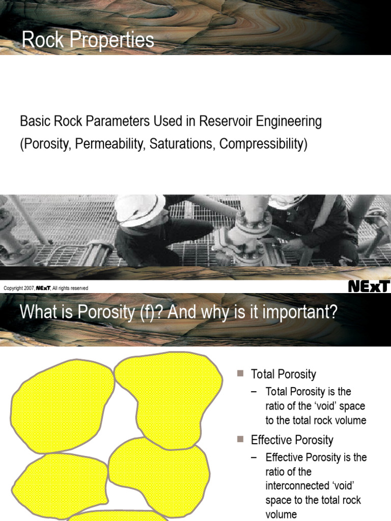 03 Rock Properties | PDF | Porosity | Sandstone