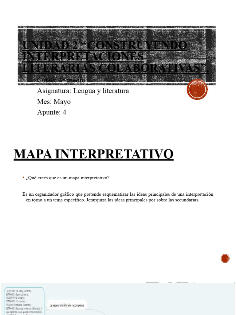 Apunte 4 Mapa Interpretativo | PDF