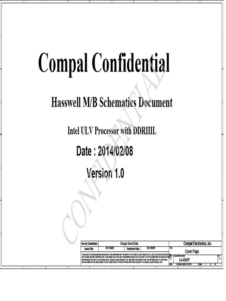 LA-A992P Rev 2.0 BIOS Overview | PDF | Electronics | Physical Layer ...
