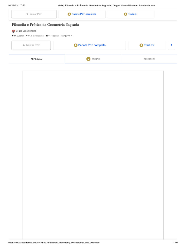 (99+) Filosofia e Prática Da Geometria Sagrada - Gegea Oana-Mihaela ...