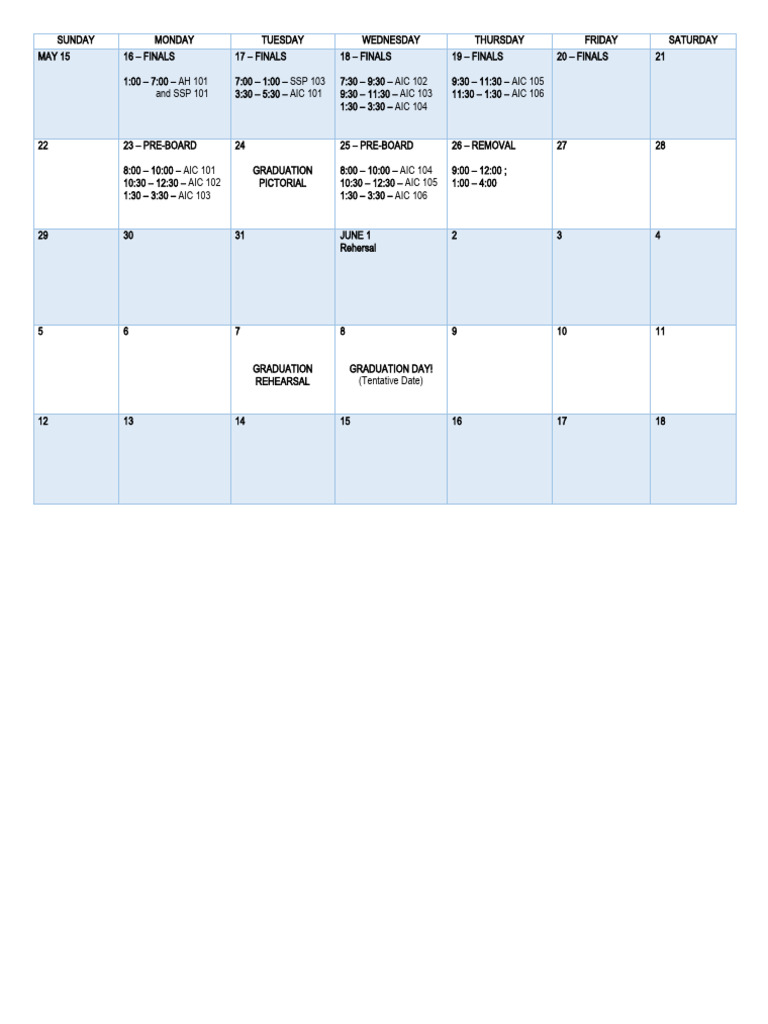 Calendar | PDF
