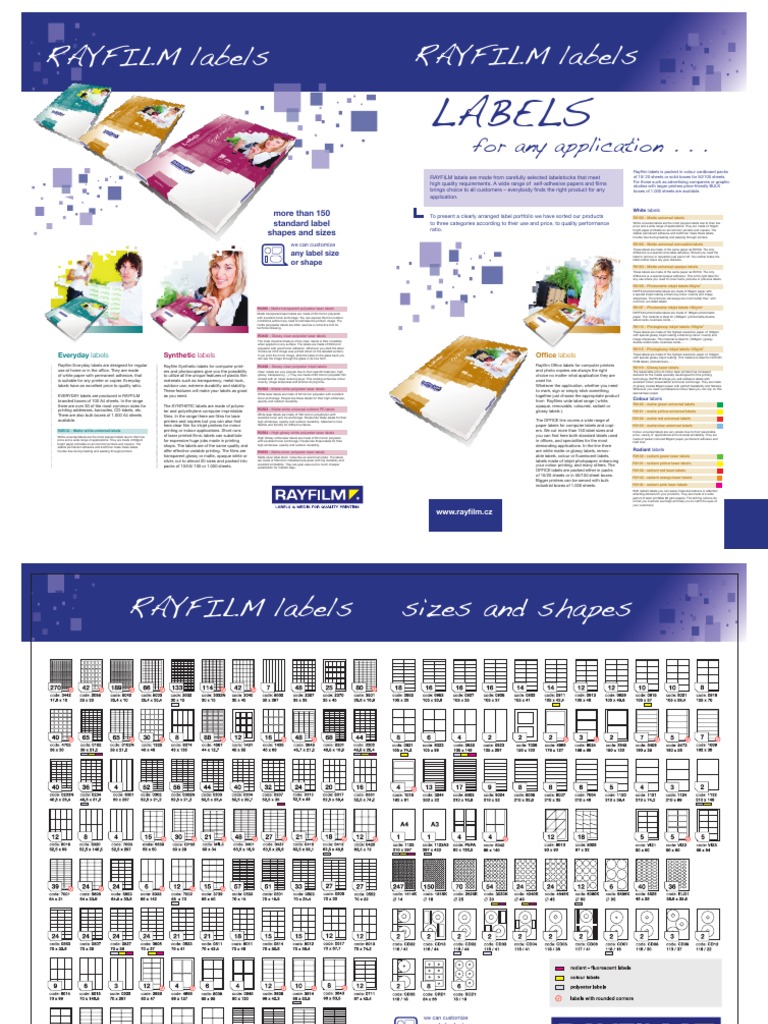 RAYFILM Labels: A Guide to Label Types, Materials, Sizes and ...