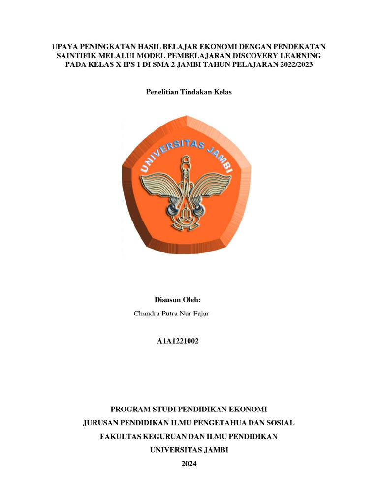 Proposal - PTK CHANDRA PUTRA NUR FAJAR (A1A12102) | PDF