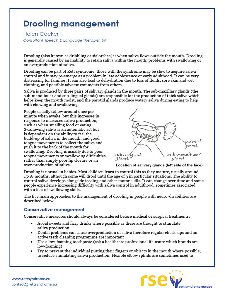Drooling | PDF | Saliva | Clinical Medicine