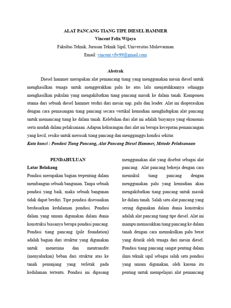 Tugas 1 Paper Teknik Pondasi | PDF