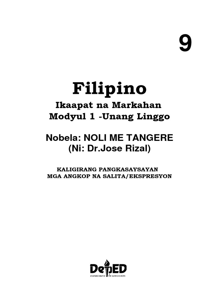Filipino 9 L1M1-Q4 | PDF