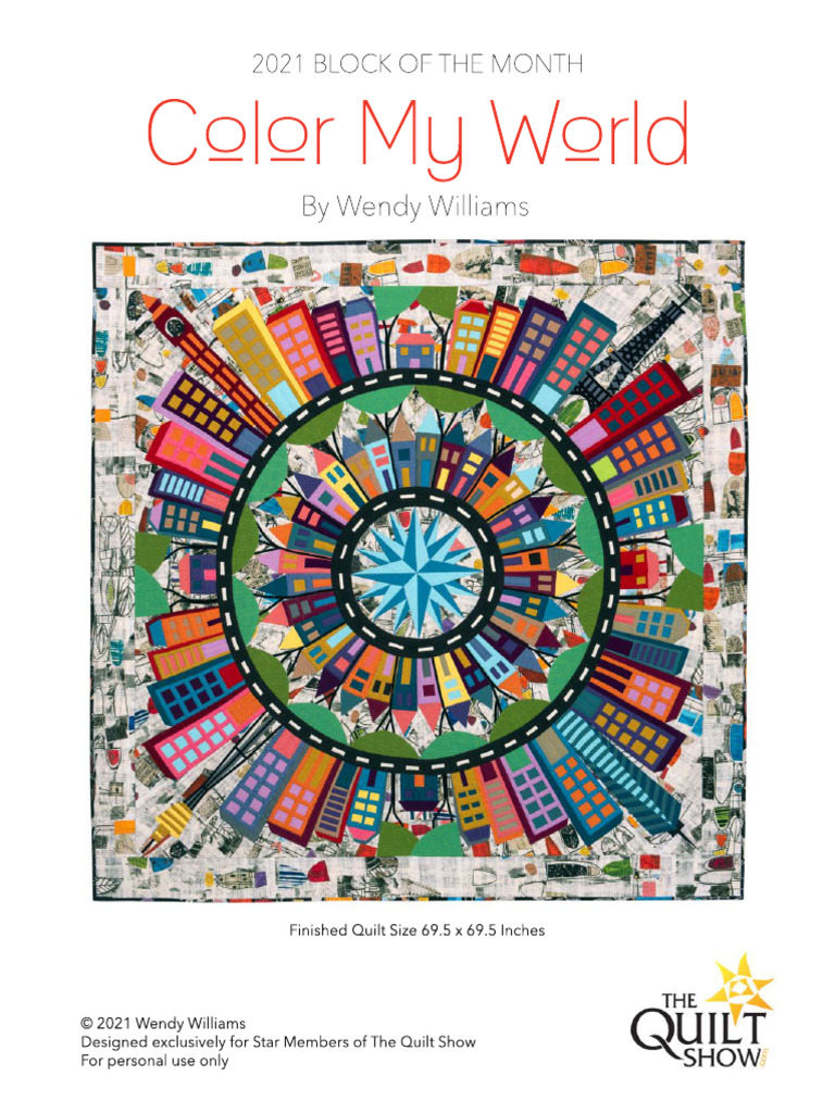 Color - My - World Intro - Fabric - Requirements | PDF | Quilt | Quilting
