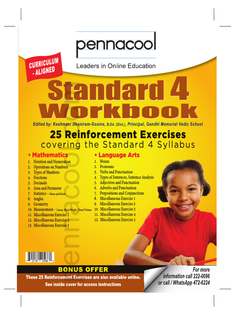 Pennacool Std. 4 Math & ELA Sample | PDF | Prime Number | Numbers