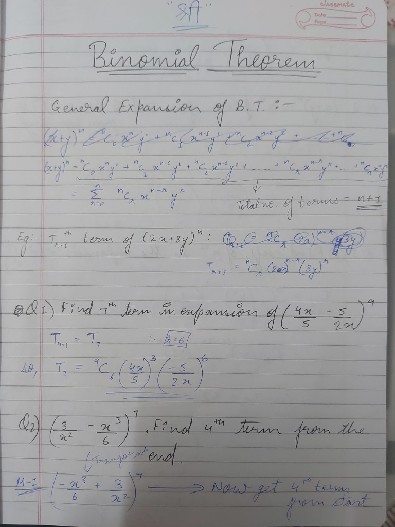 Binomial Theorem | PDF