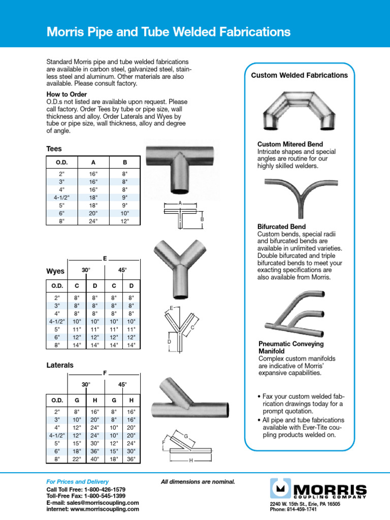 Custom Fluid Fabrications Overview | PDF | Pipe (Fluid Conveyance) | Metals