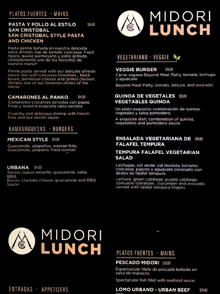 Midori Lunch 1 | PDF