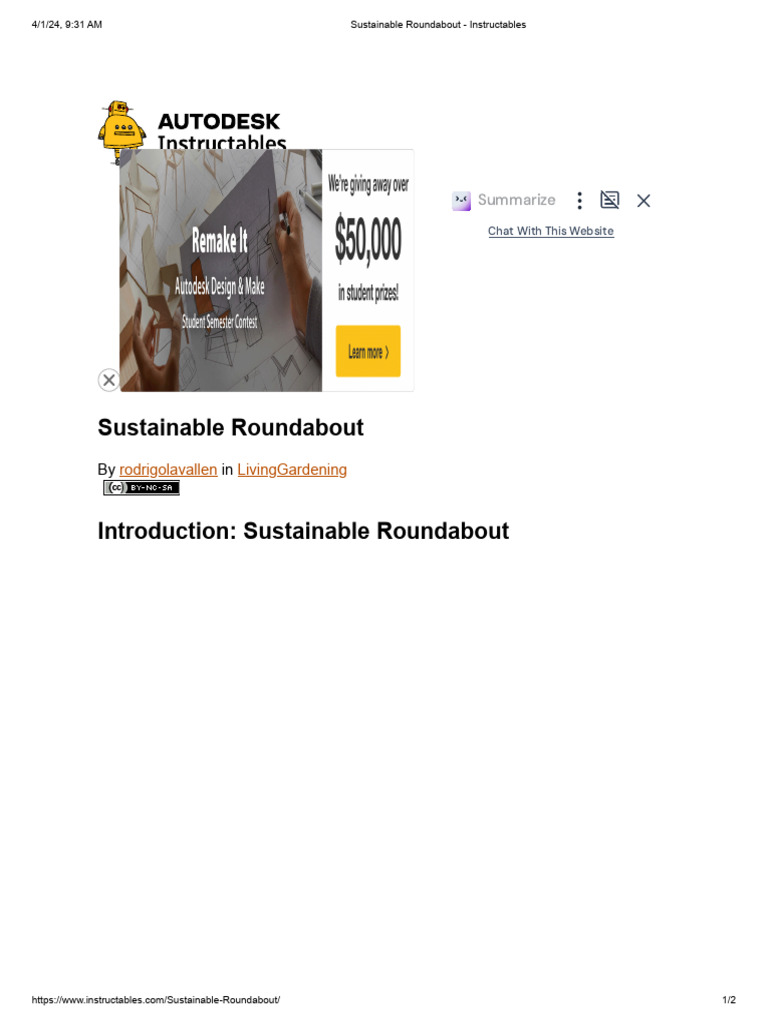 Sustainable Roundabout Urban Design | PDF