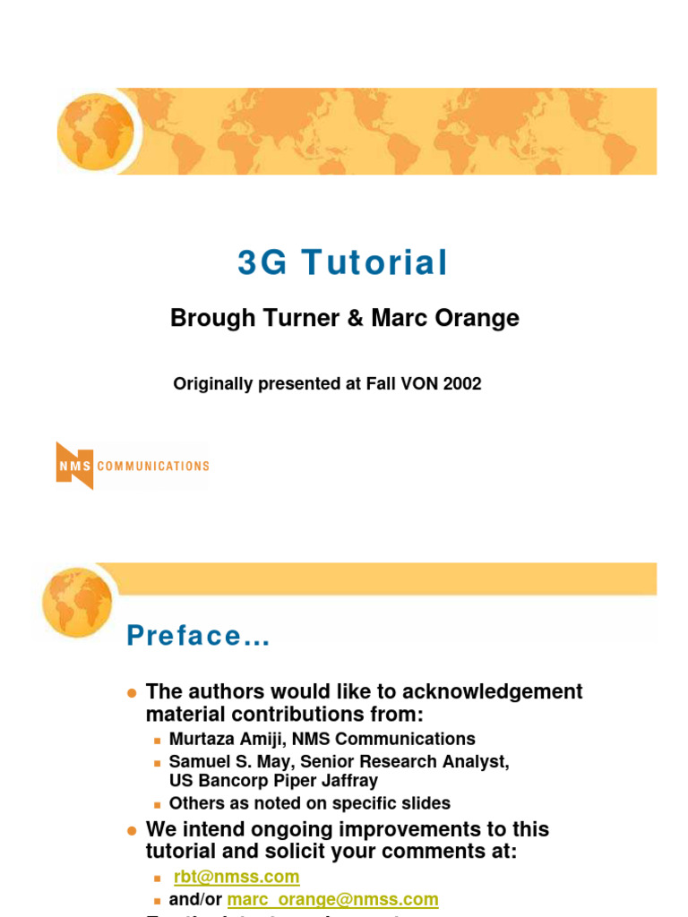 3G Tutorial | PDF | Cellular Network | Ip Multimedia Subsystem