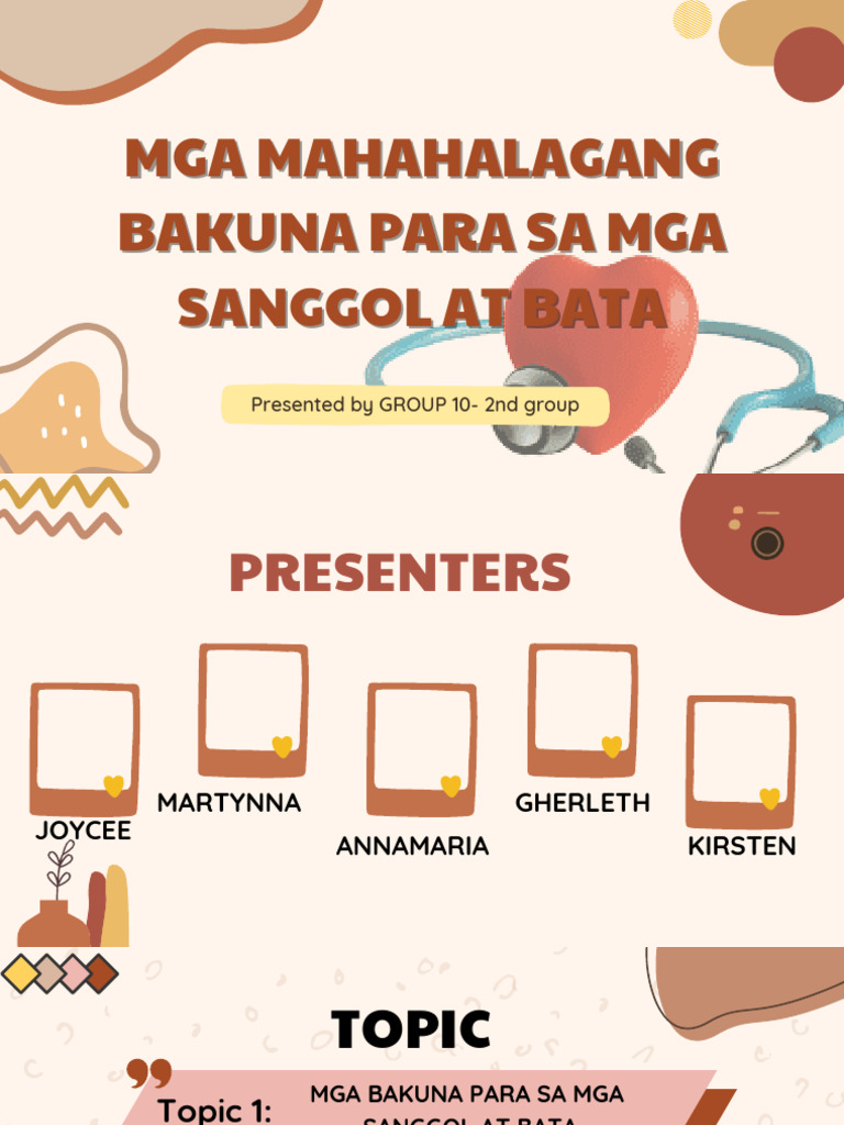Mga Mahahalagang Bakuna para Sa | PDF