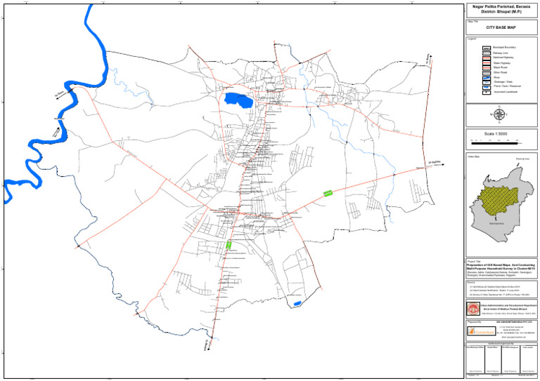 Berasia City Base Map | PDF