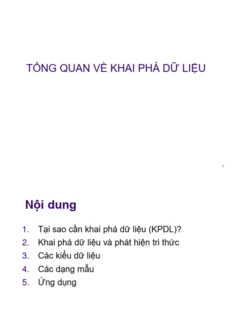 1-KPDL T NG Quan | PDF