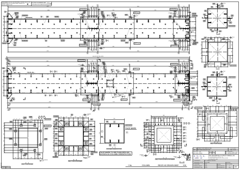 (Applicable in Only Beam Fin Plate) : 1C6 Column 1 Req'D As Drawn MKD ...