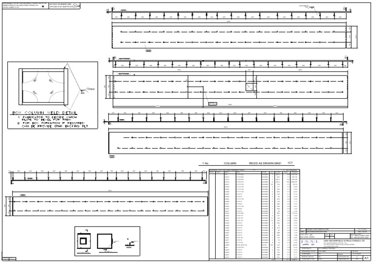 (Applicable in Only Beam Fin Plate) : Tack Weld TYP Stud Weld TYP | PDF ...