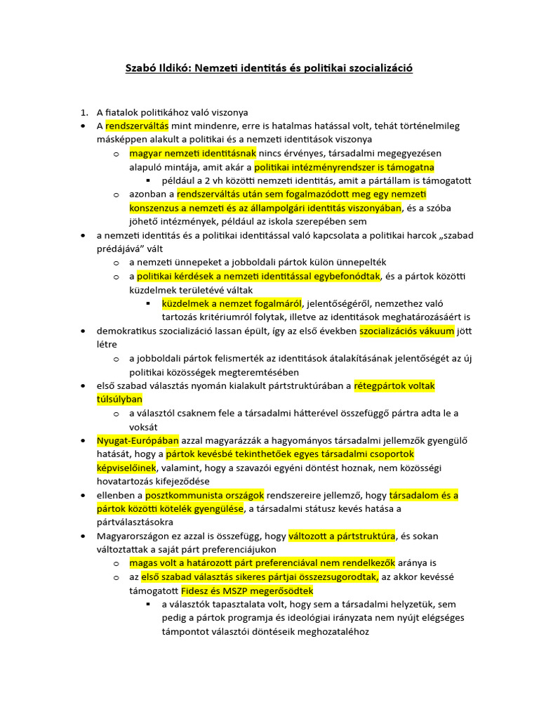 Előadás - Jegyzet | PDF