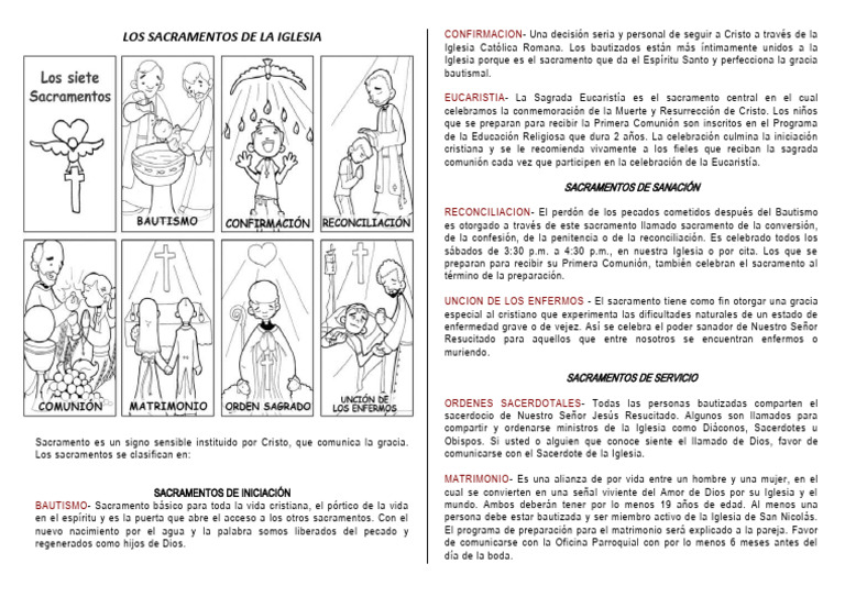 Los Sacramentos de La Iglesia | PDF | Sacramentos | eucaristía