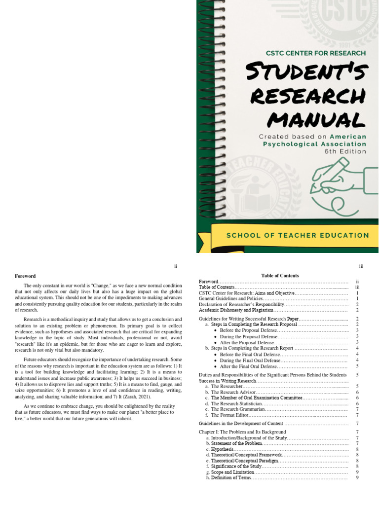 Research Manual | PDF | Statistics | Hypothesis