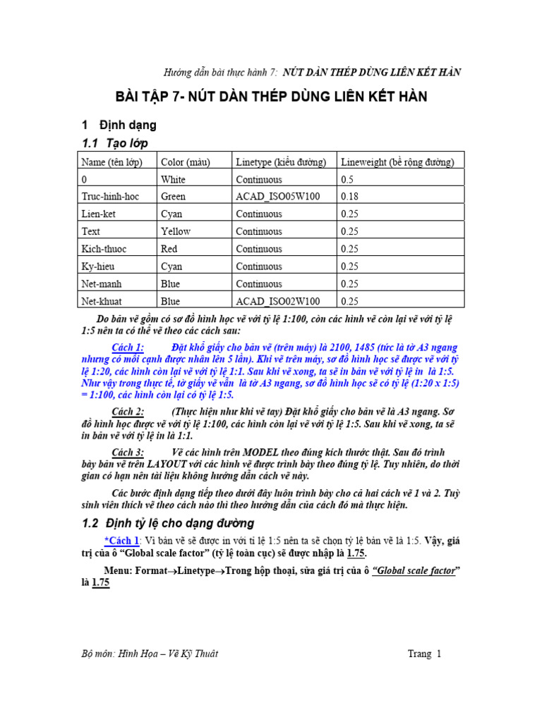 Practice - 7 Steel Structure Drawing (Full Instruction) | PDF