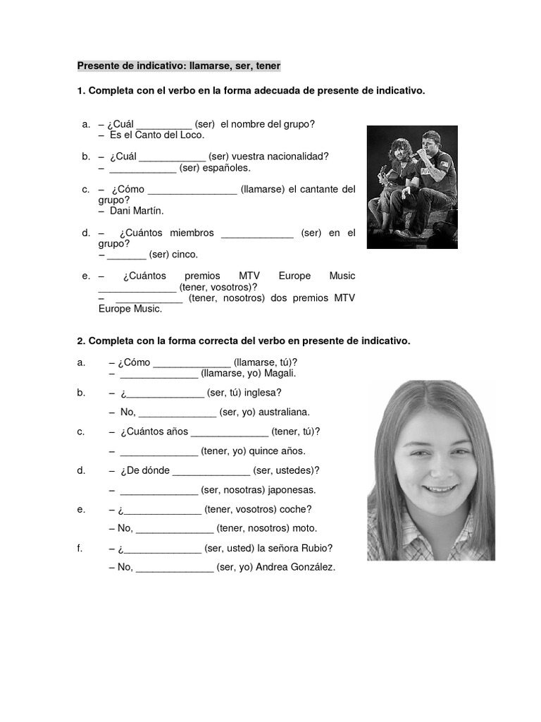 Fichas de Trabalho - Espanhol | PDF