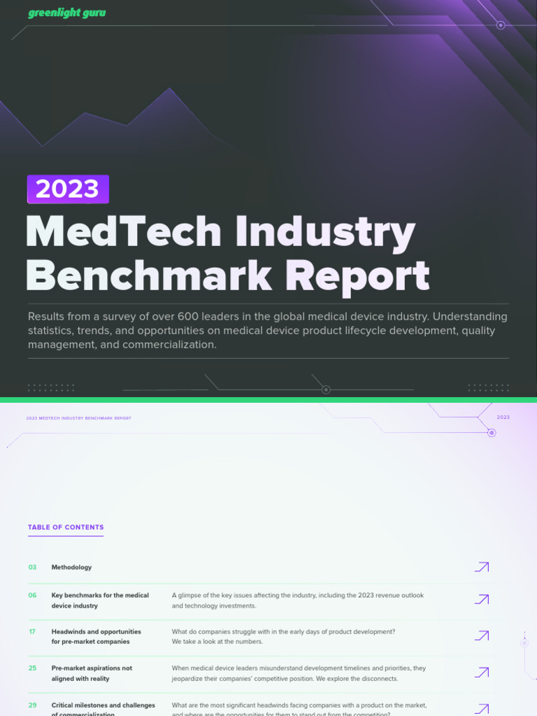 2023 MedTech Industry Benchmark Report | PDF | Engineering | Business