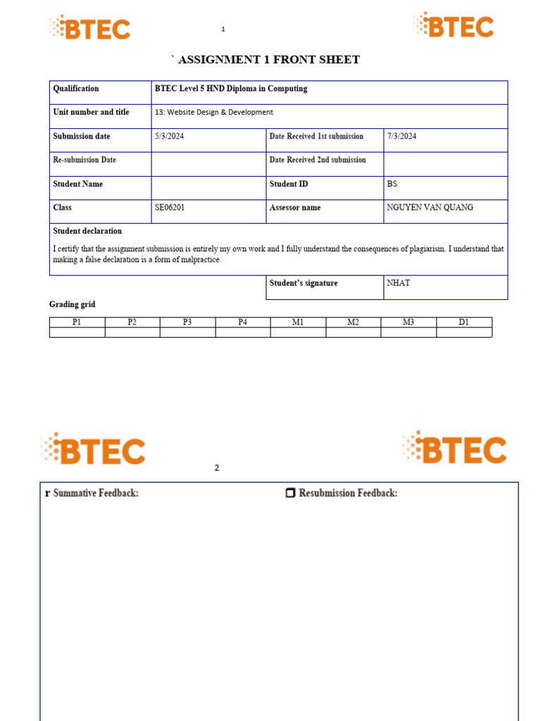 Asm1 Website | PDF | Domain Name System | World Wide Web
