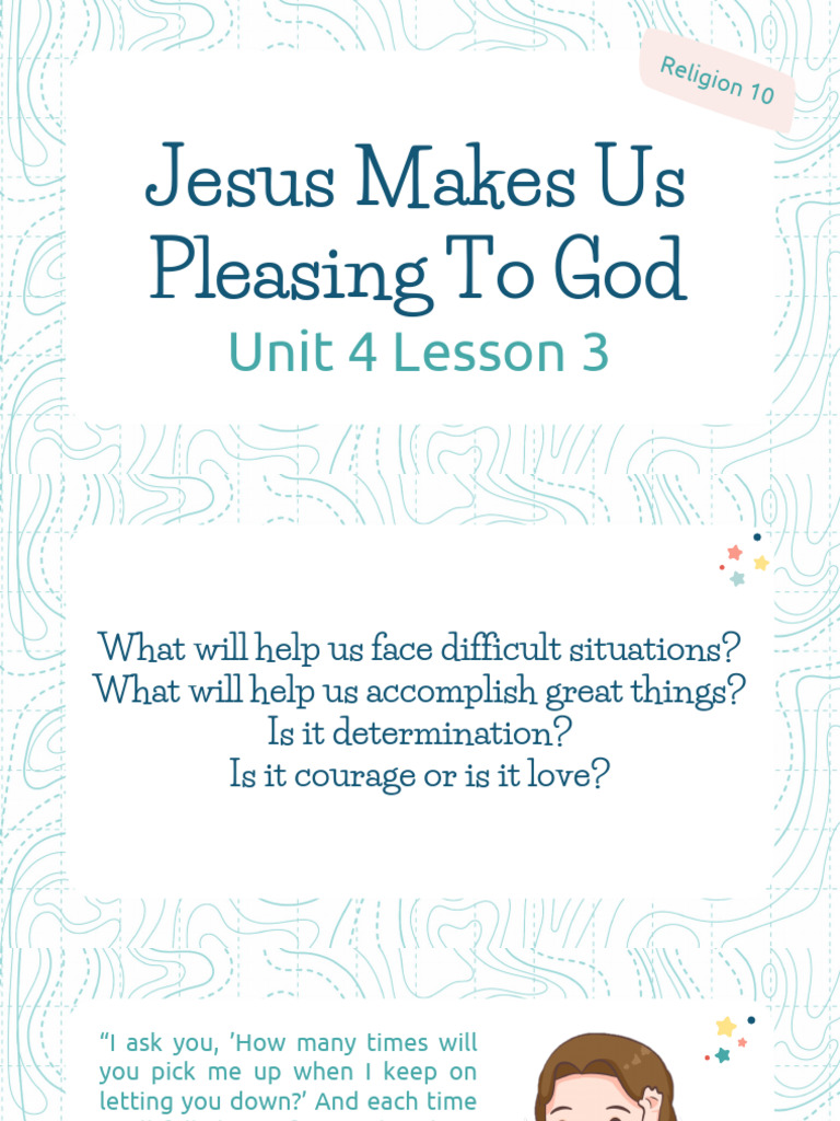 Rel10 - Unit 4 Lesson 3 - Grace | PDF | Grace In Christianity ...