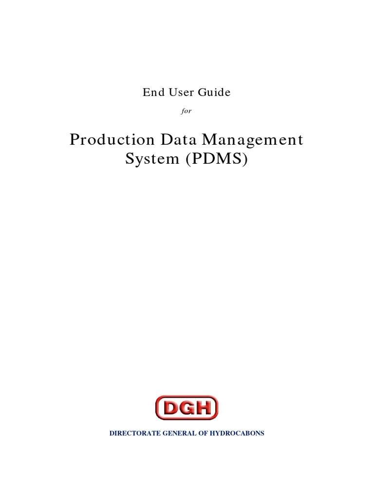 PDMS End User Guide for DGH | PDF | Login | Password