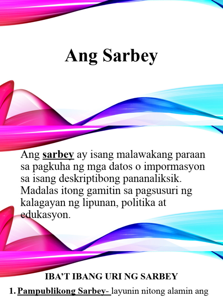 Ang Sarbey | PDF