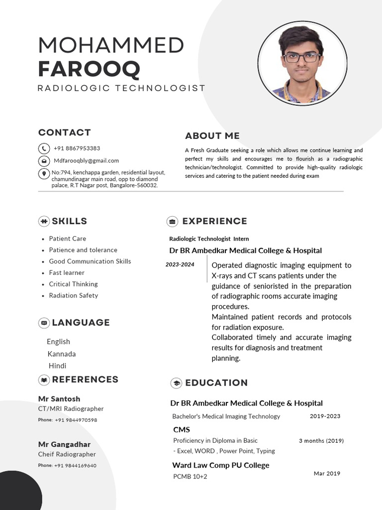 Mohammed Farooq | PDF | Radiology | Medical Imaging