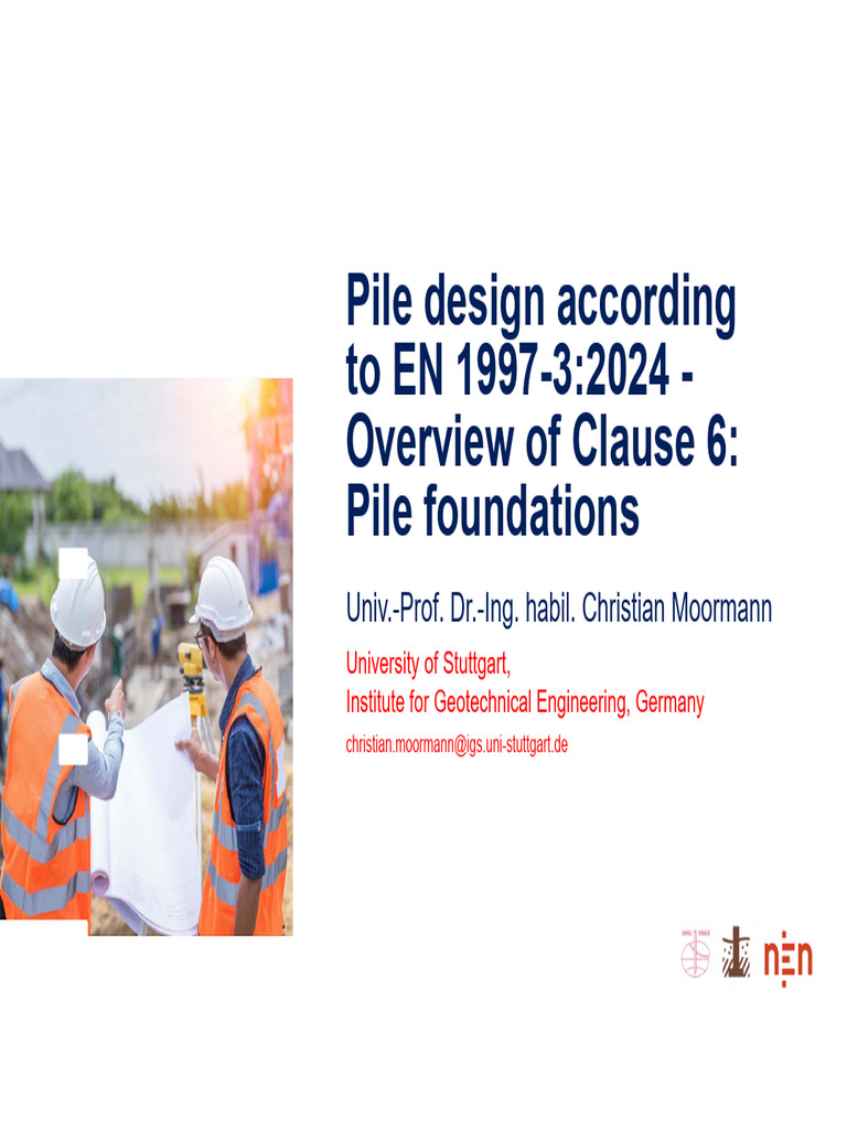 221019final ERTC10 Seminar On Piles-Foundations Christian Moormann | PDF | Deep Foundation ...