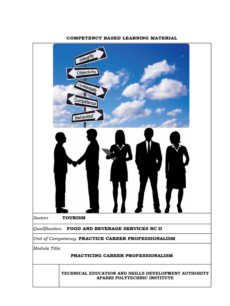 CBLM Practice Career Professionalism | PDF | Goal | Psychology
