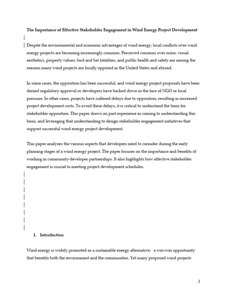 The Importance of Effective | PDF | Wind Power | Community The Importance of Effective | PDF | Wind Power | Community