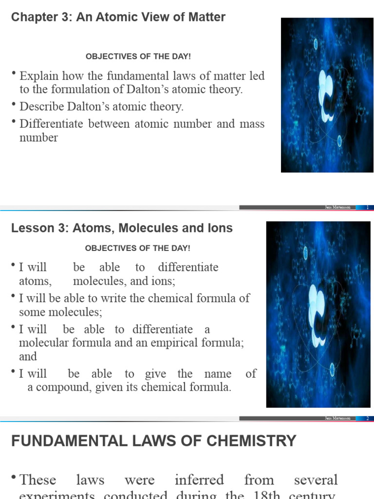 Chem Chapter 3 | PDF | Ion | Atoms