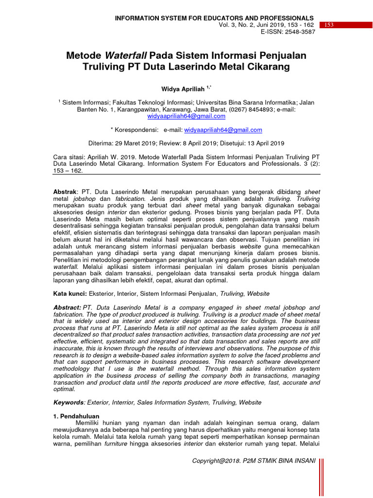 Metode Waterfall | PDF