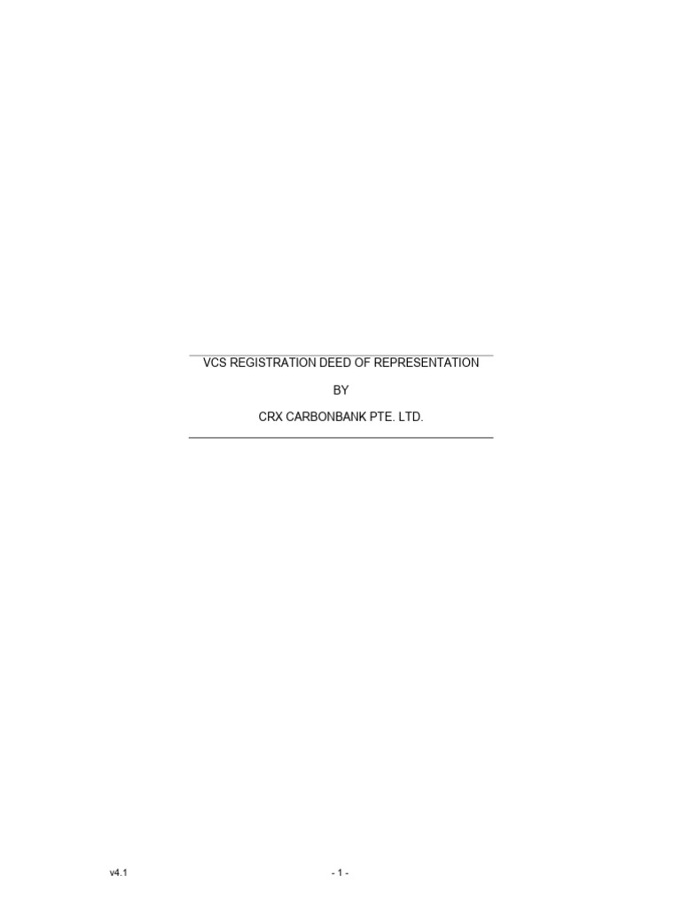 VCS Registration Representation Single Representor v4.1 EVA | PDF ...