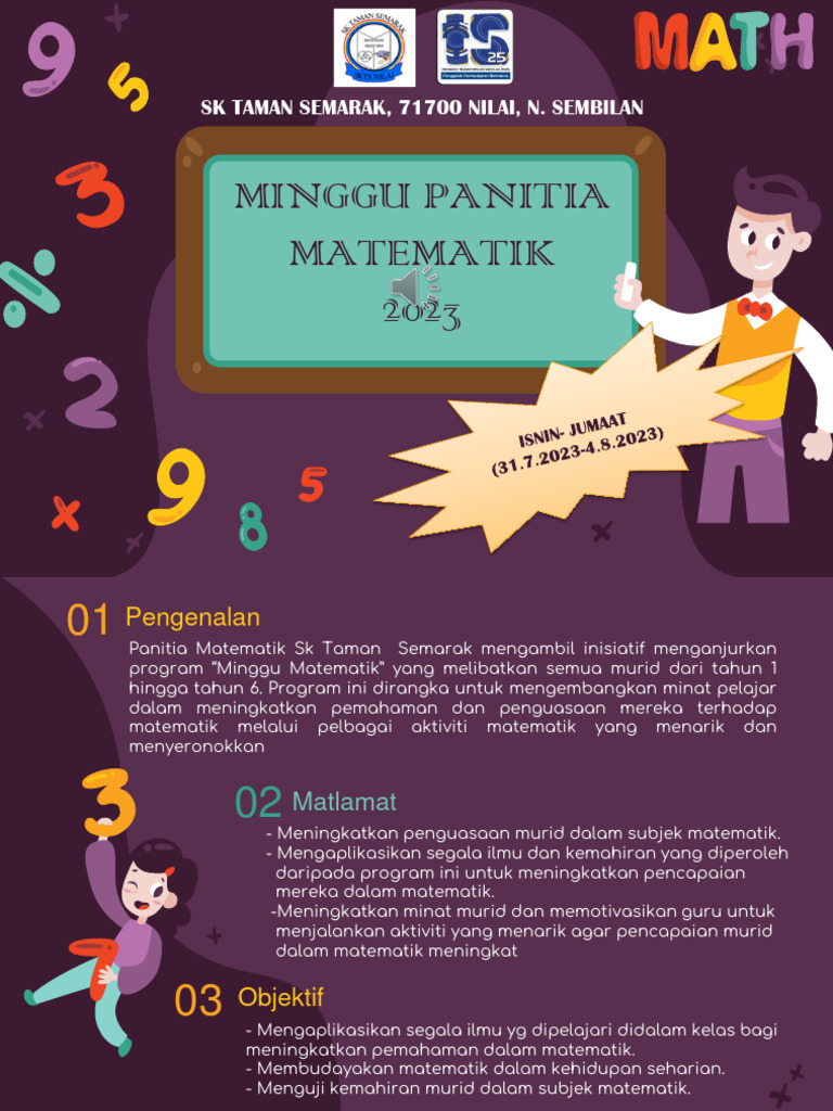 Buku Program Minggu Matematik 2023 PDF | PDF