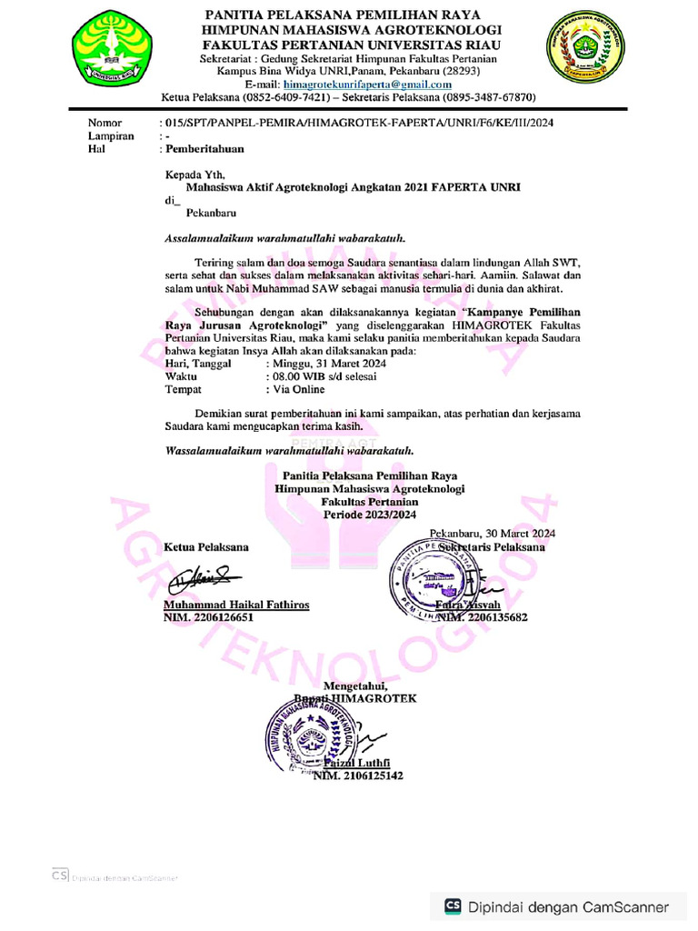 SPT Kampanye Agt 2021 | PDF